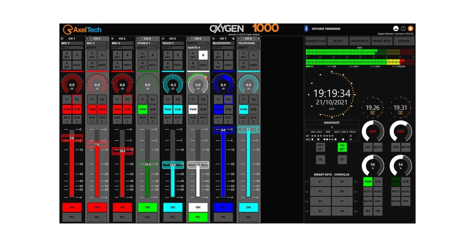 Axel Tech Oxygen 1000 Digitale Rack Radio Mixer - ProFM Broadcast